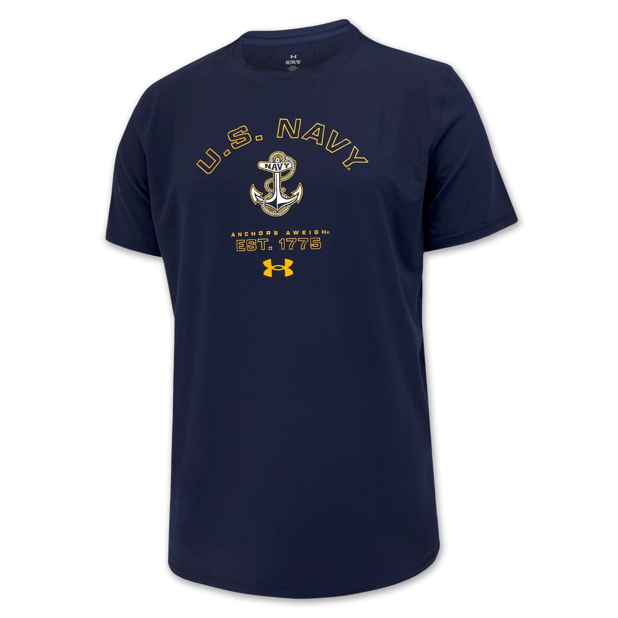 Navy Under Armour Anchors Aweigh Tech Stretch T-Shirt (Navy) – Navy Gear