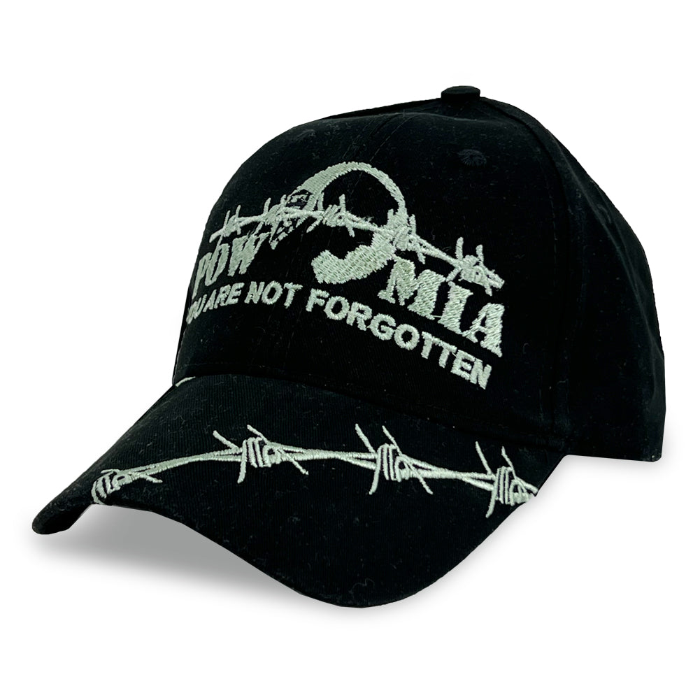 Pow Mia You Are Not Forgotten Hat Black