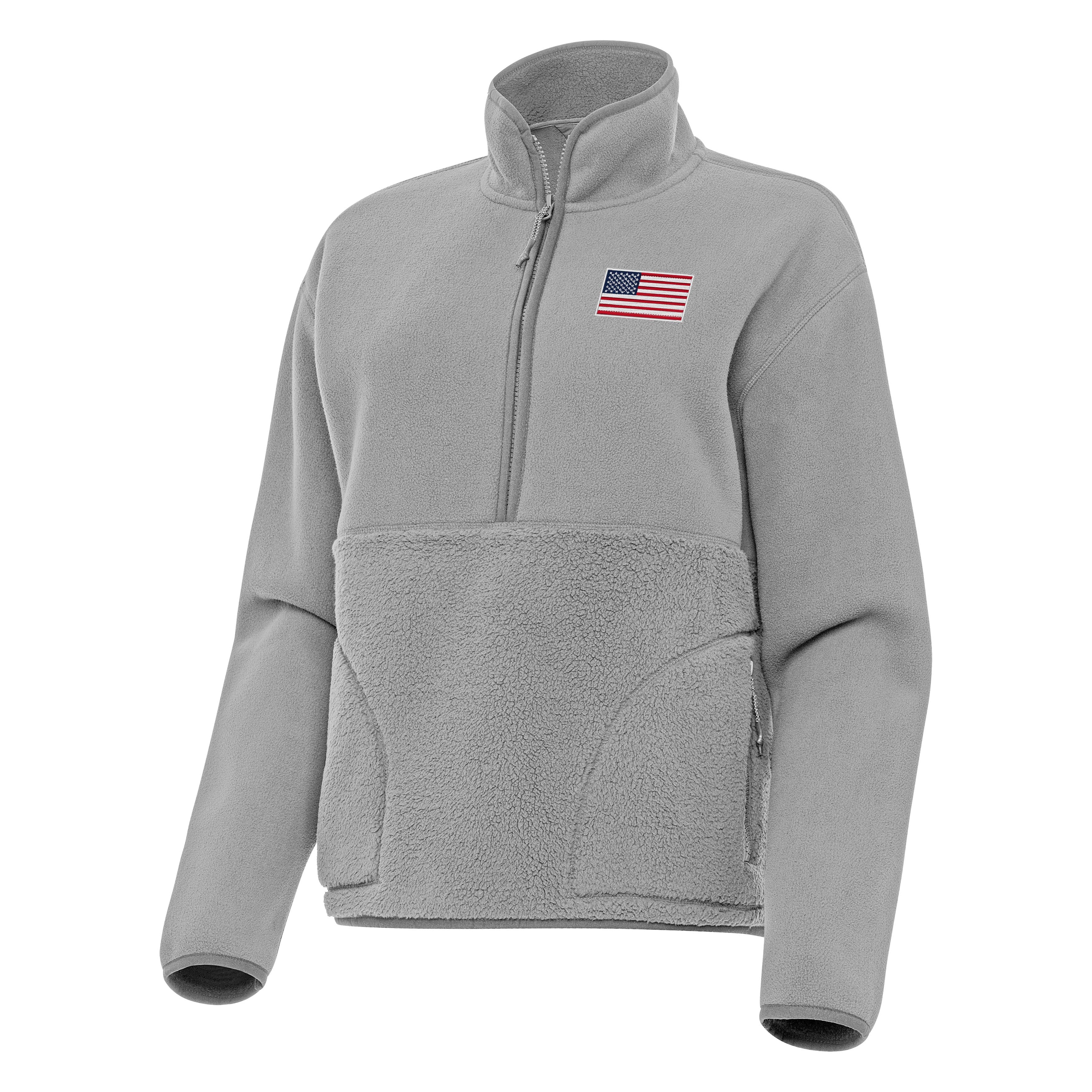 American Flag Women's Figure 1/2 Zip Pullover (Skyscraper)* – Navy Gear