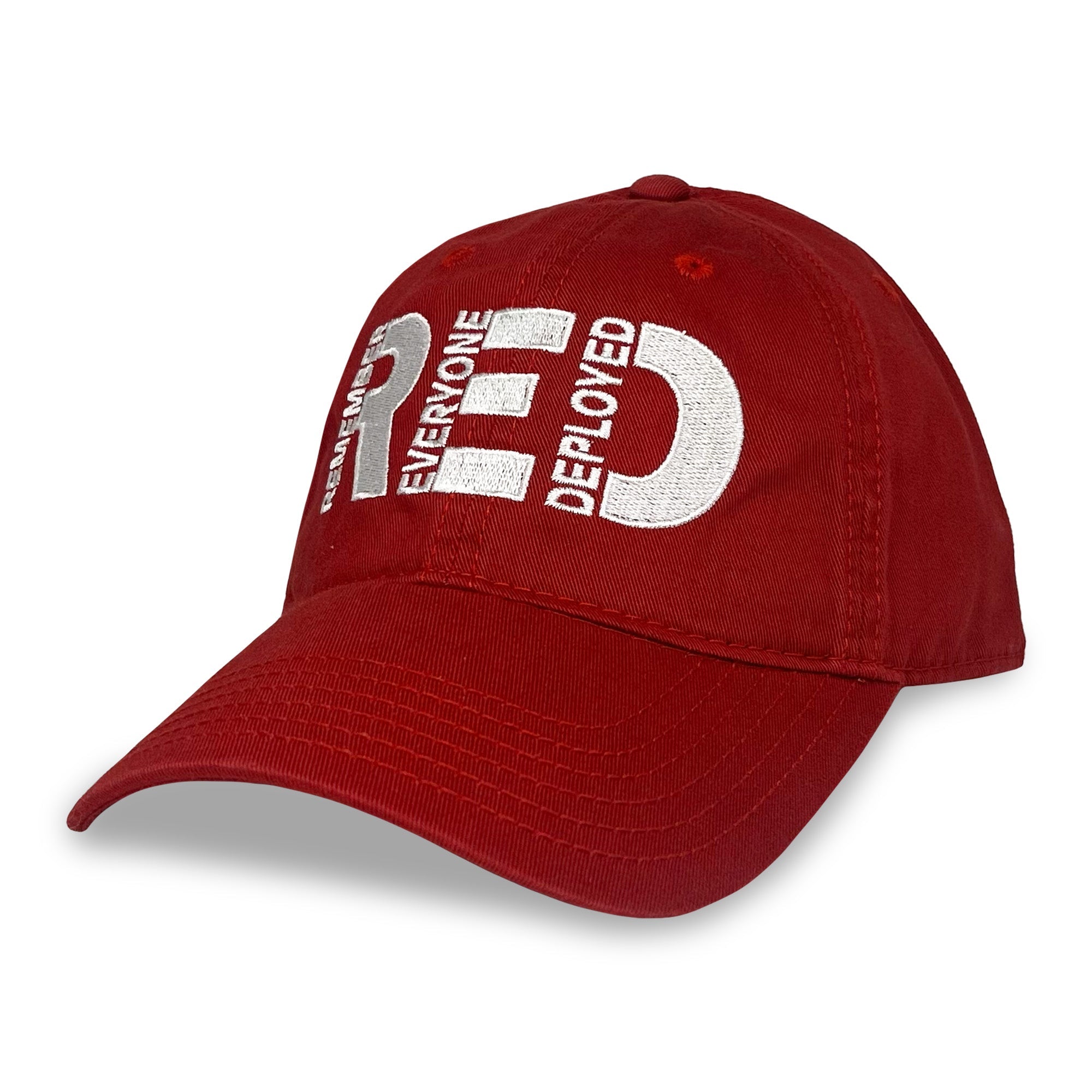 Remember Everyone Deployed Relaxed Twill Hat (Red) – Navy Gear