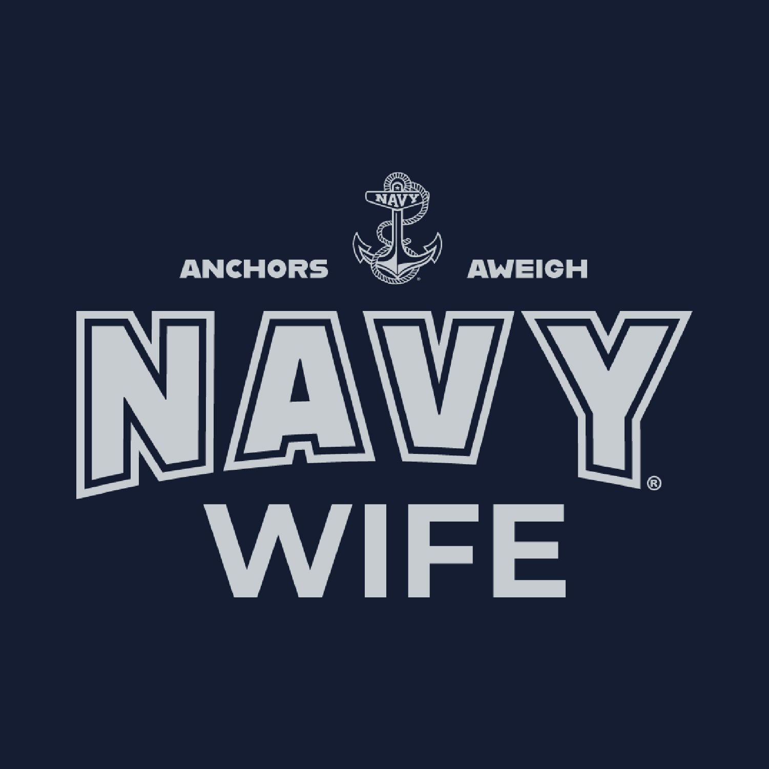 Navy Wife Crewneck (Navy) – Navy Gear