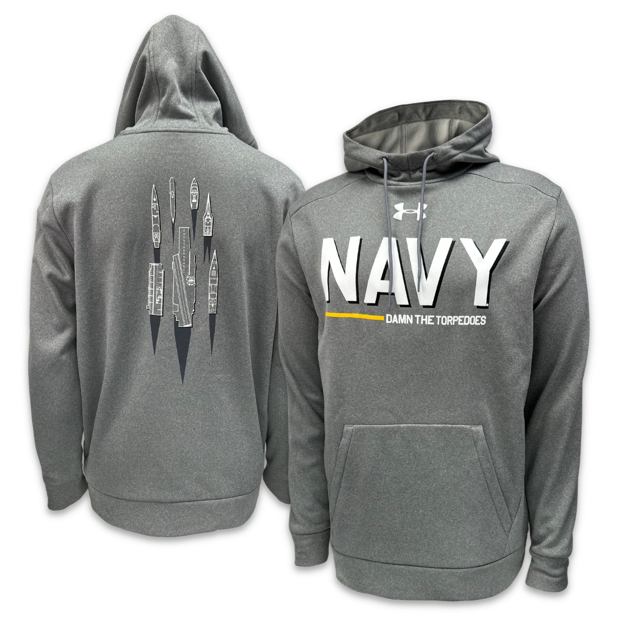Navy Under Armour Damn the Torpedoes Ship Hood (Grey) – Navy Gear