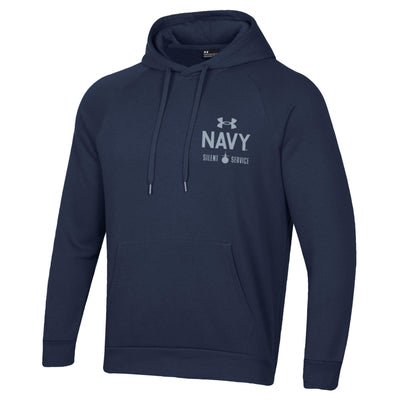 Navy Under Armour Anchor Silent Service Performance Cotton Hood (Navy)