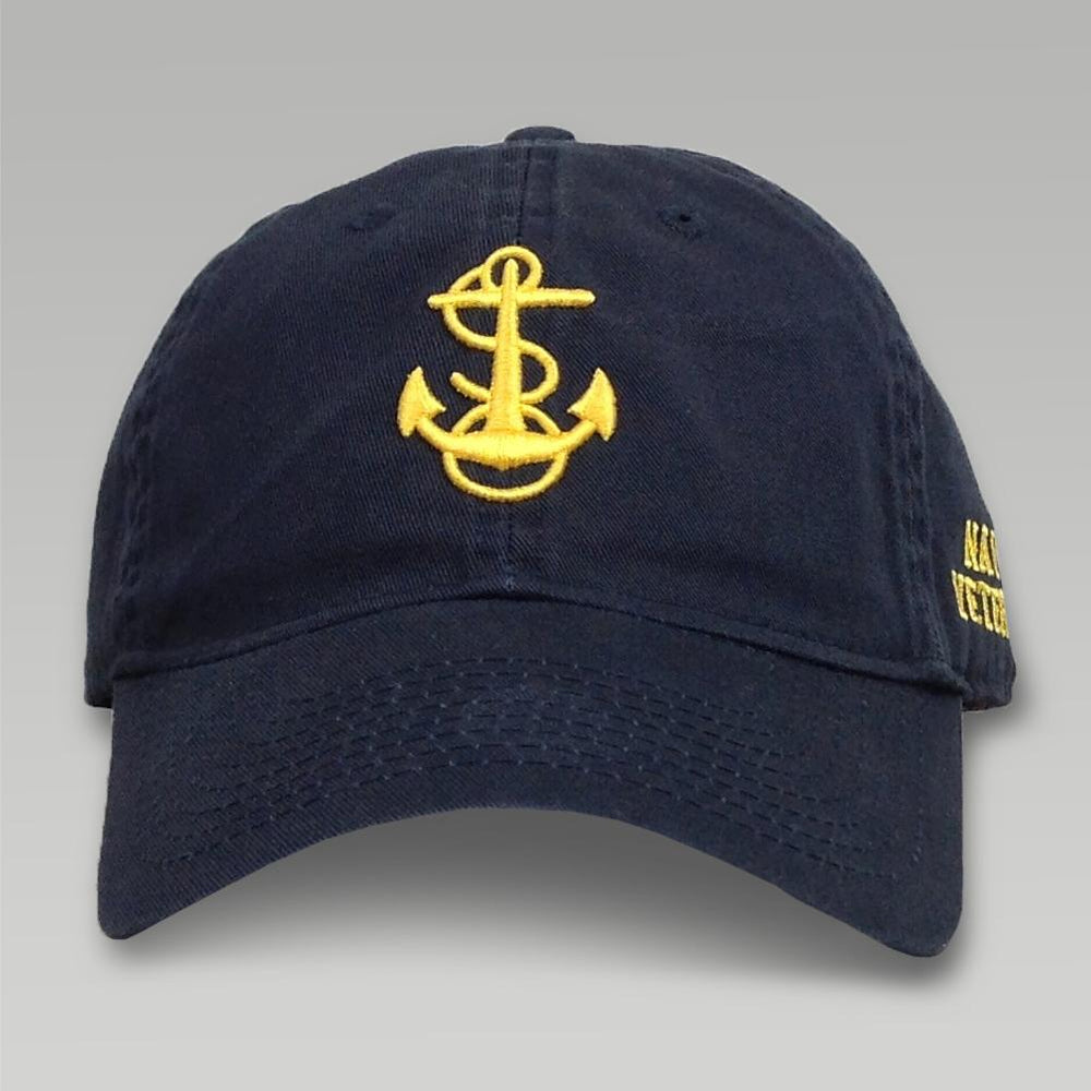 U.S. Navy Veteran Gear: Navy Anchor Veteran Hat in Navy | Armed Forces Gear
